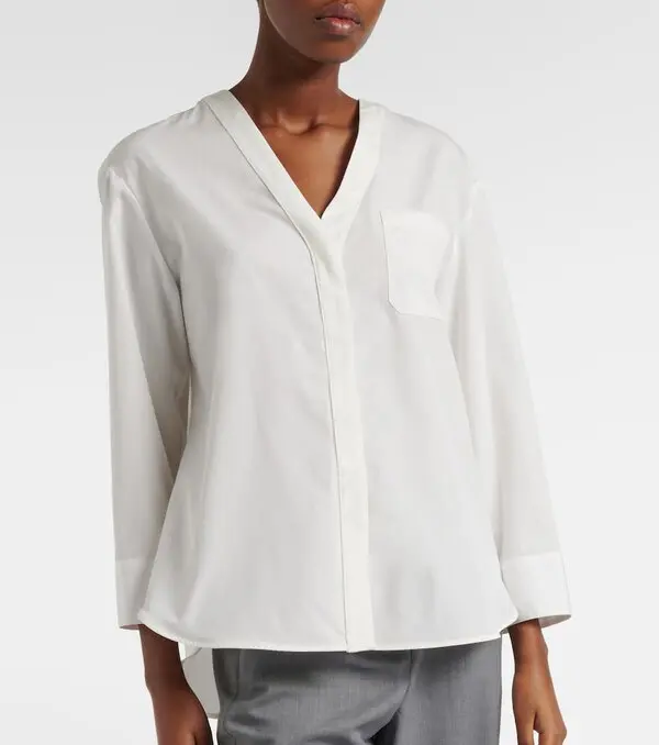 Max Mara Chicca Cotton Poplin Shirt