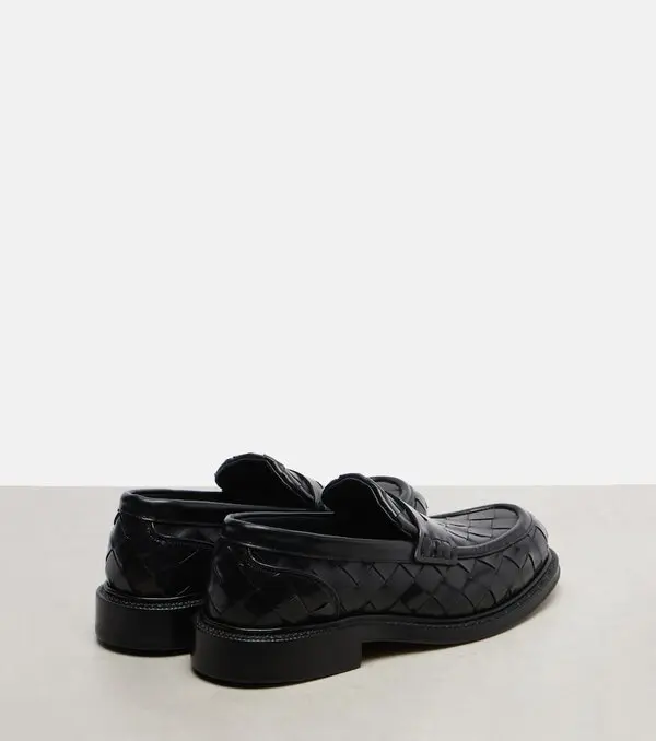 Bottega Veneta James Intrecciato Leather Loafers