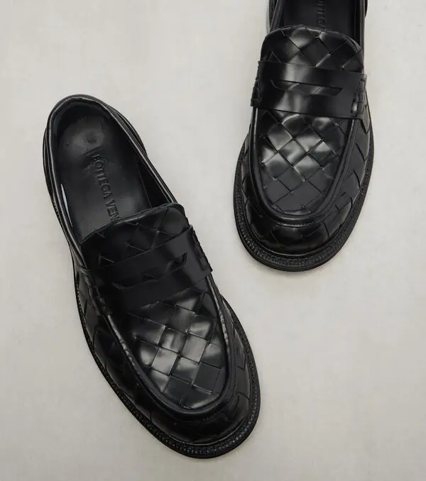 Bottega Veneta James Intrecciato Leather Loafers