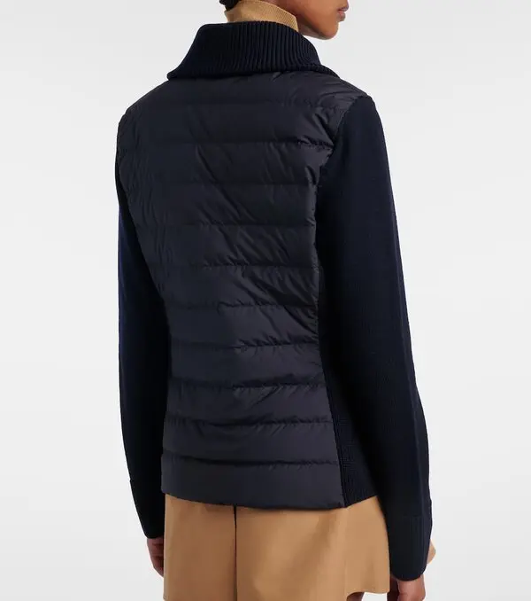 Moncler Paneled Quilted Down Jacket