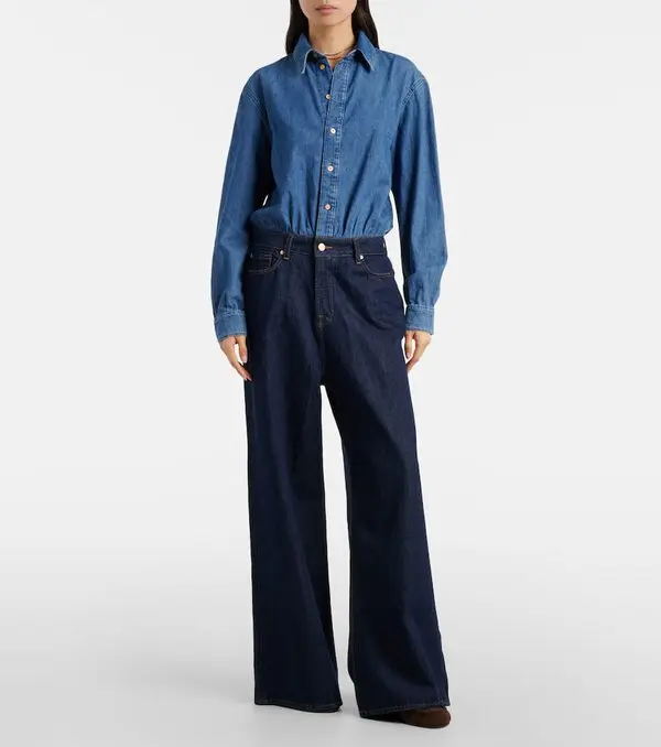7 For All Mankind Denim Jumpsuit