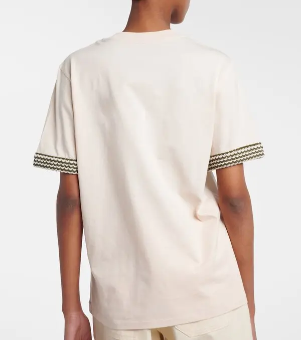 Moncler Cotton Jersey T-shirt - Beige
