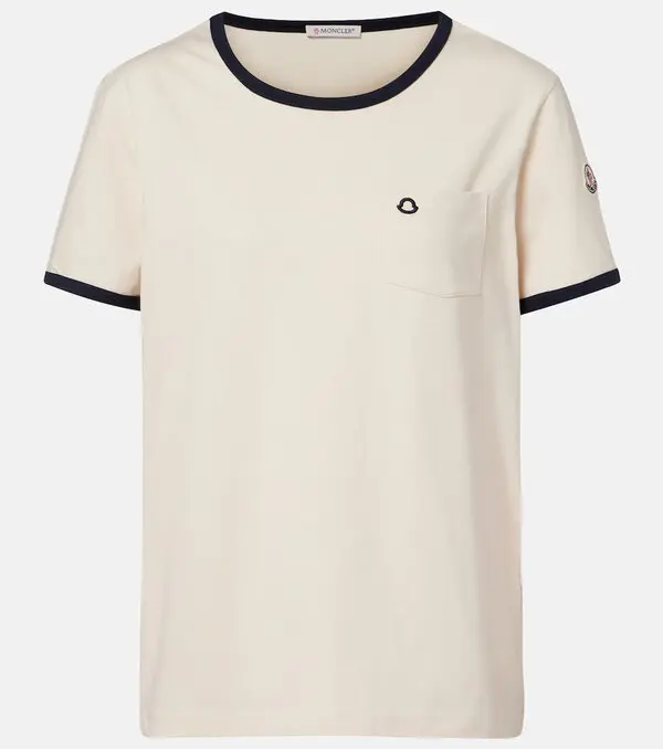 Moncler Cotton Jersey T-shirt - Blue