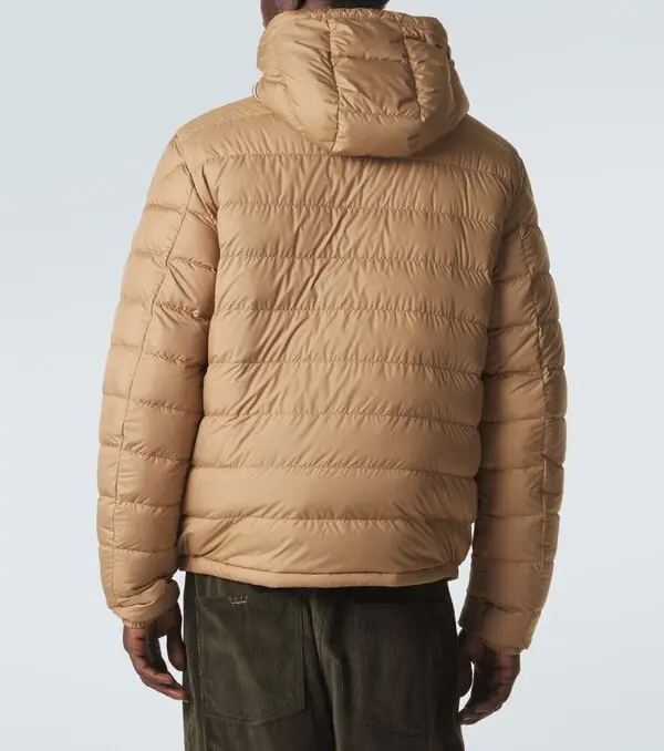 Moncler Cropped Down Jacket - Brown