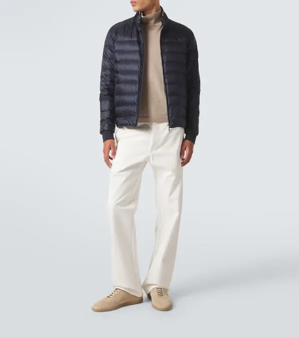 Moncler Quilted Down Jacket - Blue
