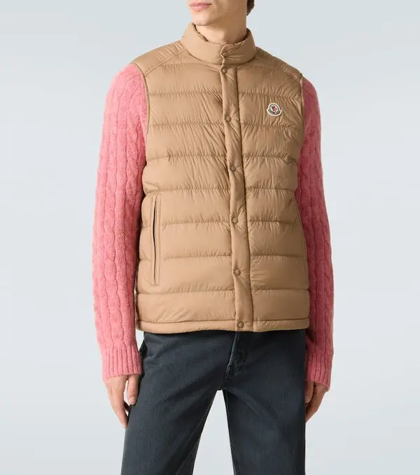 Moncler Barthe Down Vest - Beige