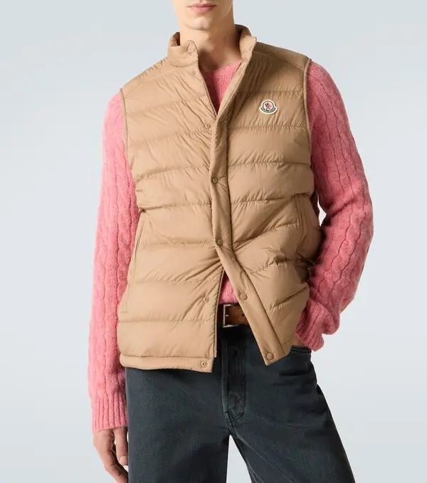 Moncler Barthe Down Vest - Beige