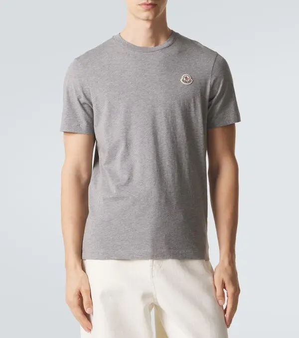 Moncler Set Of 3 Cotton Jersey T-shirts - White