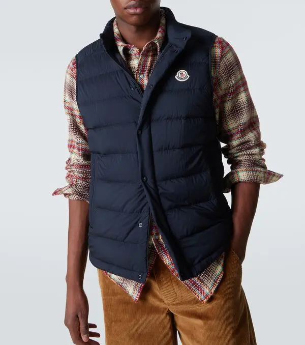 Moncler Barthe Down Vest - Blue
