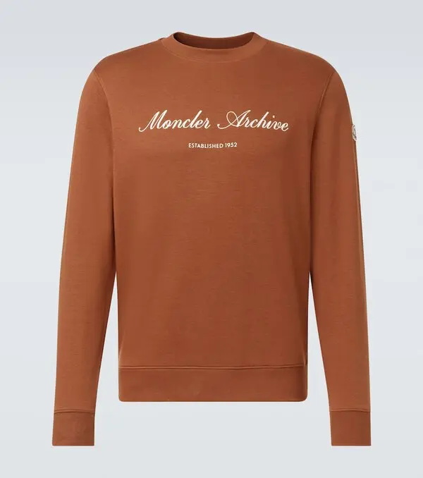 Moncler Archivio Logo Cotton-blend Sweatshirt
