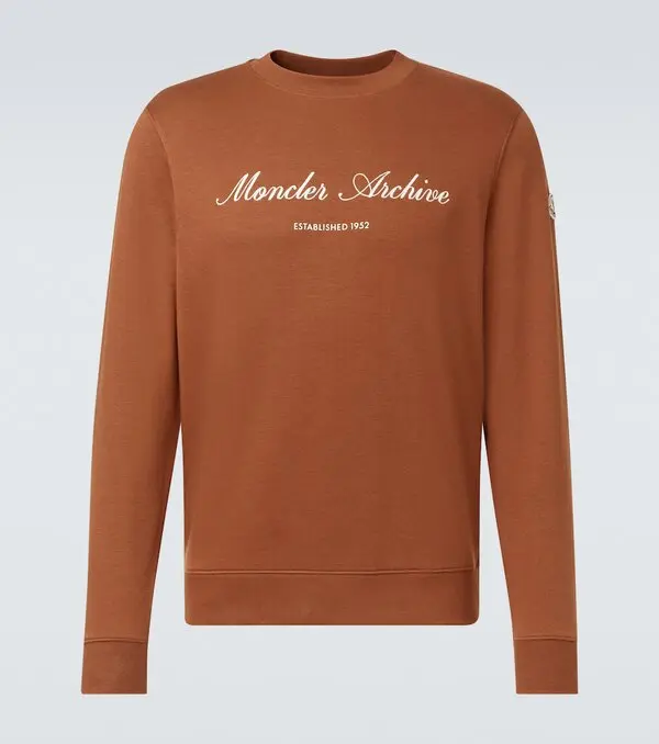 Moncler Archivio Logo Cotton-blend Sweatshirt