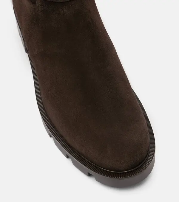 CHRISTIAN LOUBOUTIN Dianouchette Suede Ankle Boots