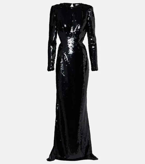 Stella McCartney Sequined Gown - Black