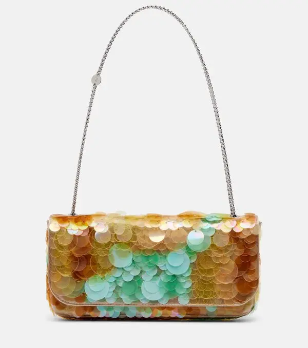 Rabanne Sparkle Sequined Shoulder Bag - Multicoloured