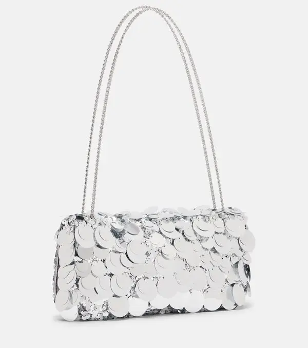 Rabanne Sparkle Sequin Shoulder Bag - Silver