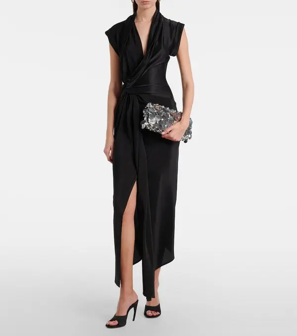 Rabanne Sparkle Sequin Shoulder Bag - Silver
