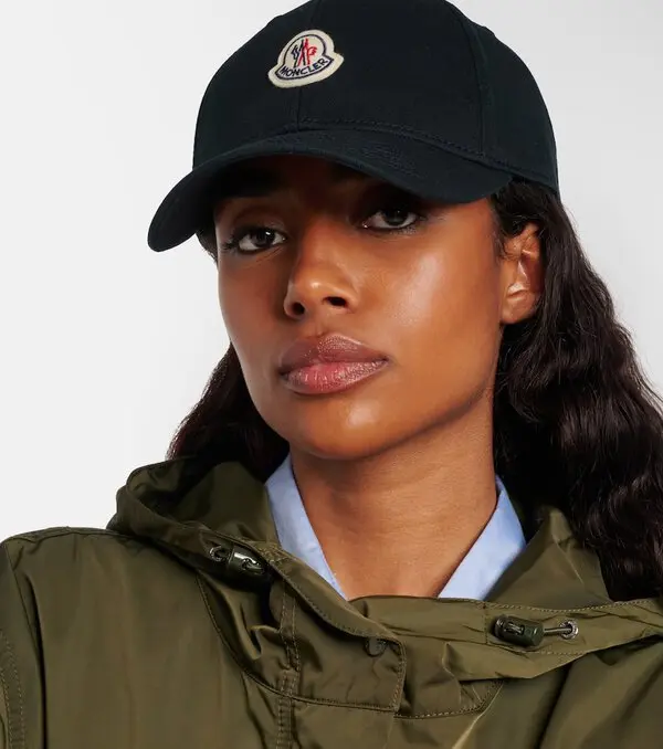 Moncler Logo Baseball Cap - Black