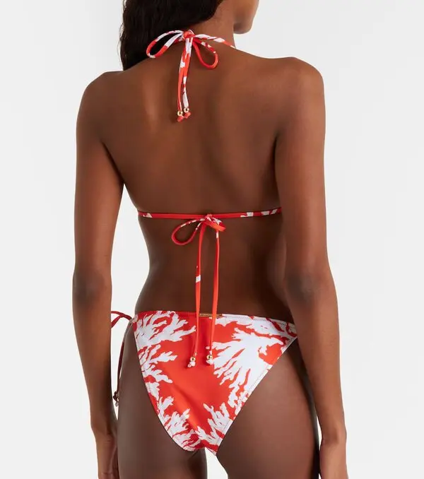 ALEXANDRA MIRO Leoni Printed Bikini Bottoms - Orange