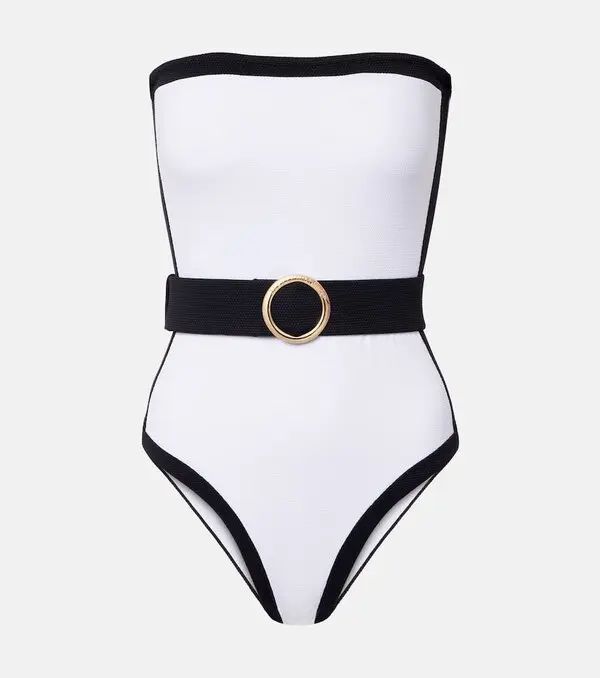 ALEXANDRA MIRO Whitney Belted Swimsuit - Black