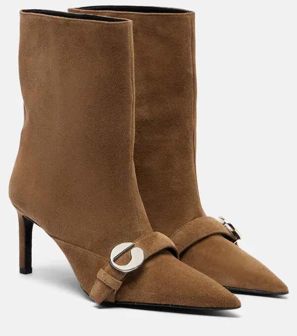 Coperni Suede Ankle Boots - Brown