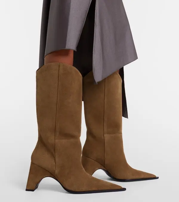 Coperni Cowboy Knee-high Suede Boots