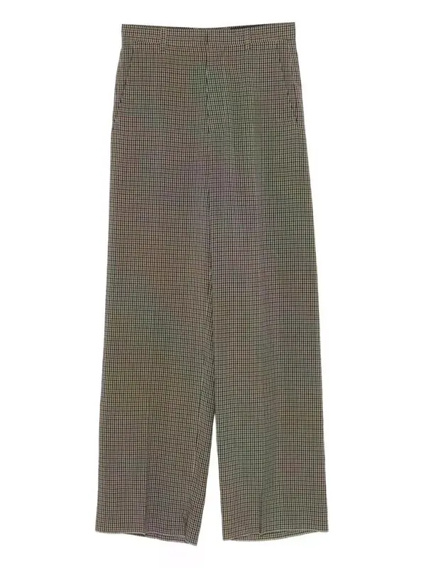 Balenciaga Checked Trousers - Neutrals