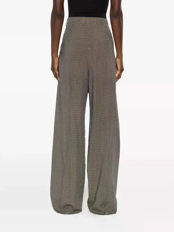 Balenciaga Checked Trousers - Neutrals