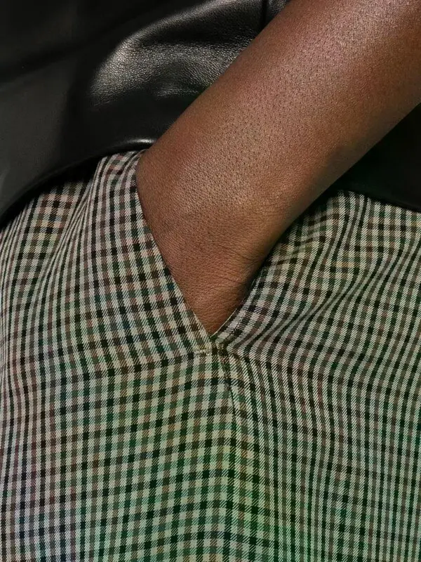 Balenciaga Checked Trousers - Neutrals