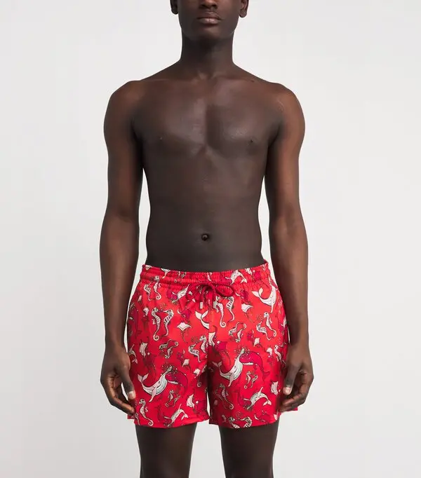 Vilebrequin Printed Moorise Swim Shorts - Red