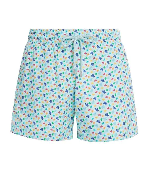 Vilebrequin Turtle Print Moorise Swim Shorts - Blue