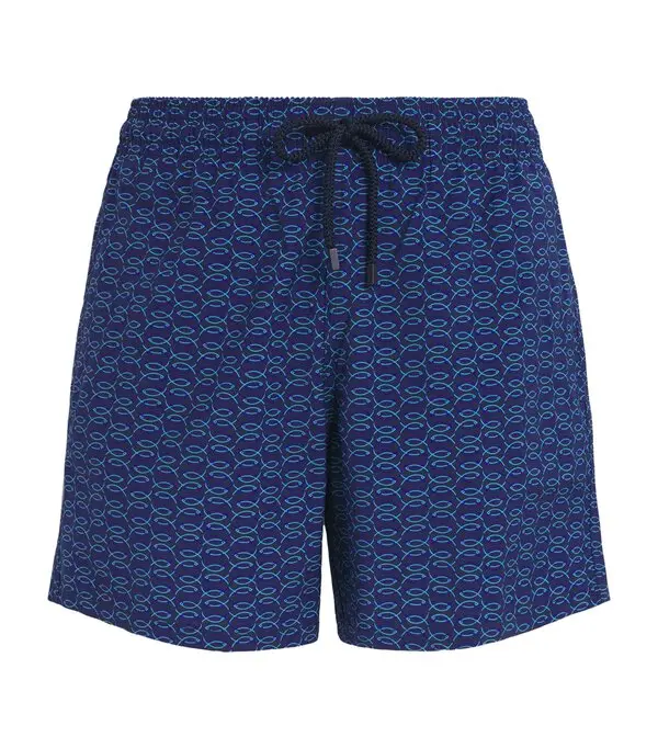 Vilebrequin Merino Wool Printed Swim Shorts - Blue