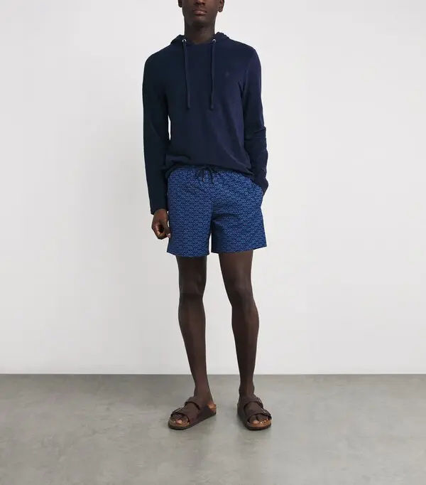 Vilebrequin Merino Wool Printed Swim Shorts - Blue