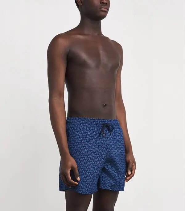 Vilebrequin Merino Wool Printed Swim Shorts - Blue