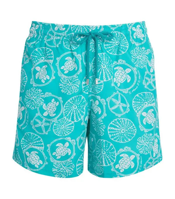 Vilebrequin Turtle Print Moorise Swim Shorts - Green
