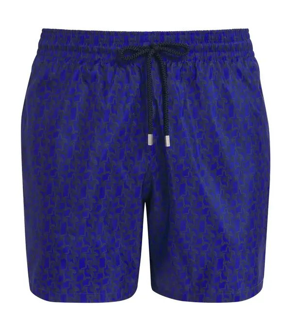 Vilebrequin Turtle Print Mahina Swim Shorts - Blue