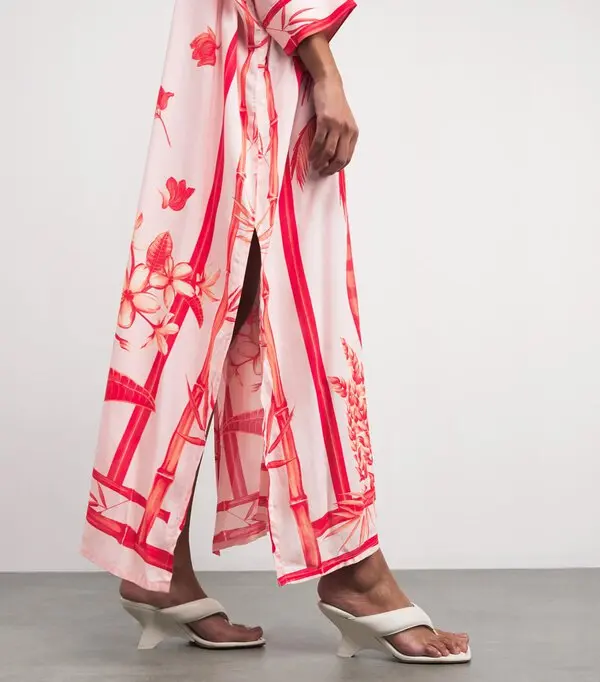 Verandah Studded Batwing Maxi Kaftan Dress