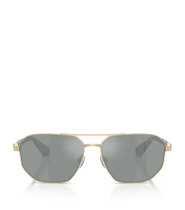 Burberry Pilot Sunglasses - Gold