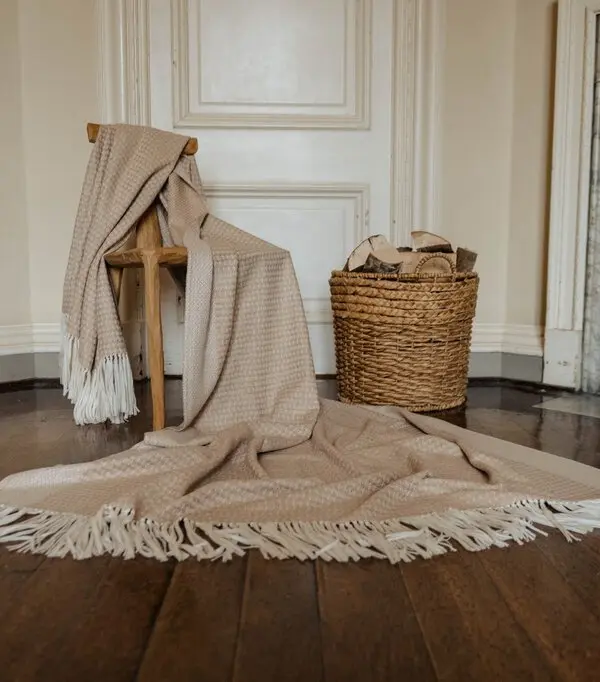 ARAMINTA CAMPBELL Large Alpaca-blend Willow Throw