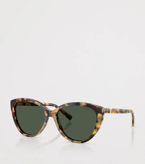 Tiffany & Co. Acetate Cat Eye Sunglasses - Brown