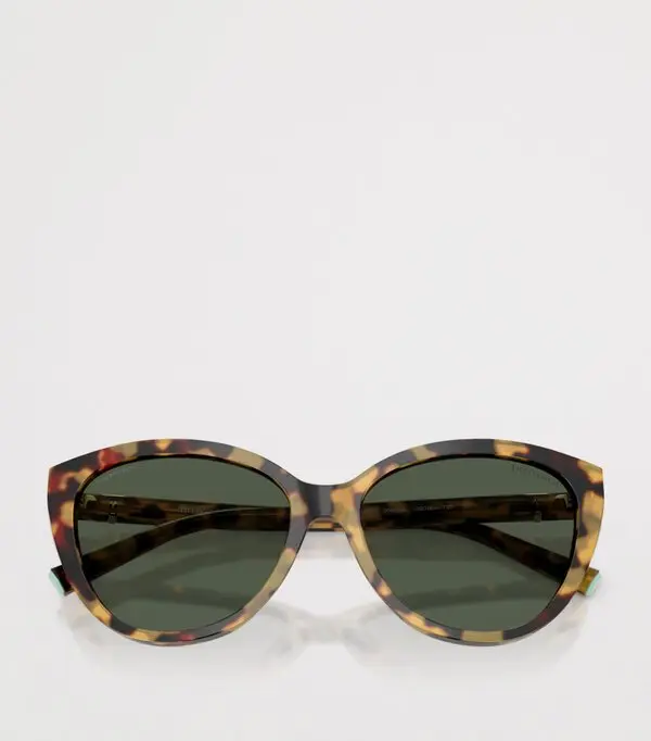 Tiffany & Co. Acetate Cat Eye Sunglasses - Brown