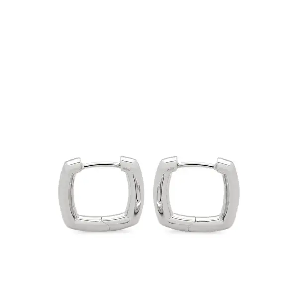 Tom Wood Frame Hoop Earrings - Grey