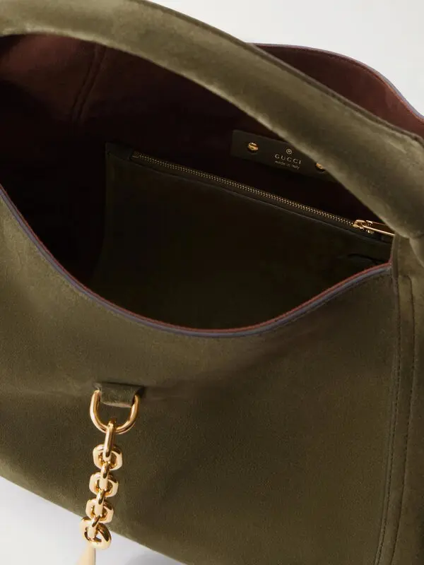 Gucci Softbit Suede Tote