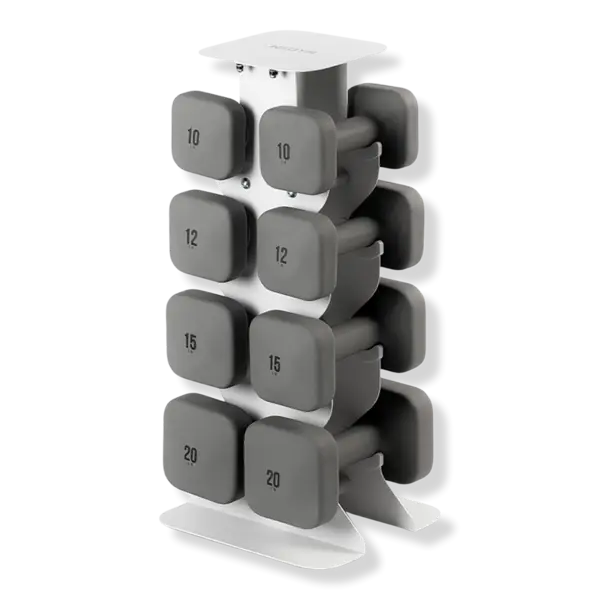 WeGym Safegrip Dumbbell Upper Set With Rack - Slate