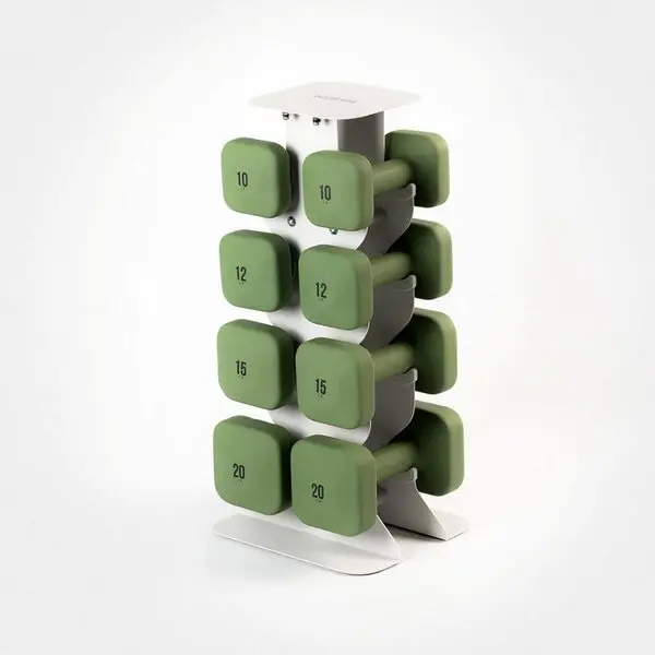 WEGYM Safegrip Dumbbells Upper Set With Light Rack