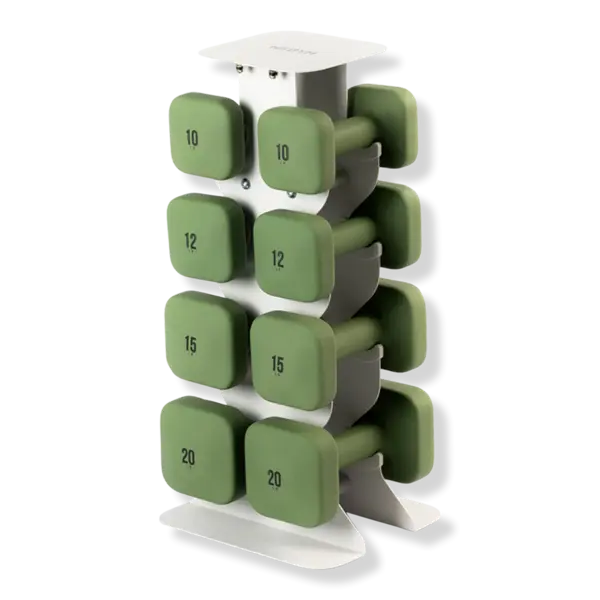 WeGym Safegrip Dumbbells Upper Set With Light Rack