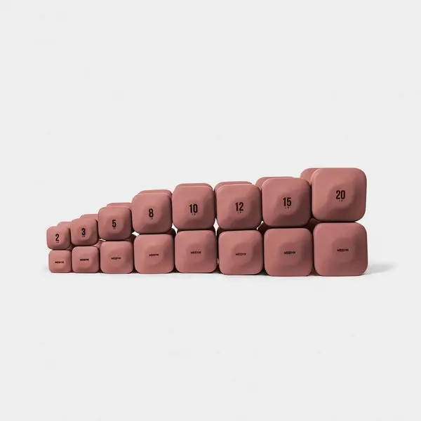 WEGYM Safegrip Dumbbells Full Set - Rose
