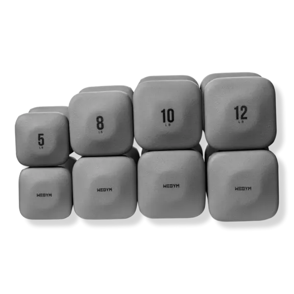 WeGym Safegrip Dumbbells Medium Set - Slate