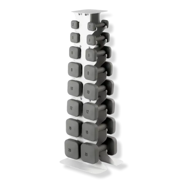 WeGym Safegrip Dumbbells Full Set With Light Rack