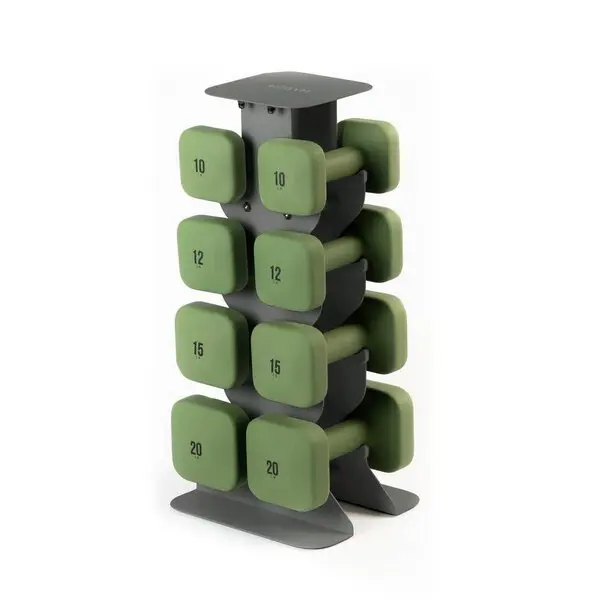 WEGYM Safegrip Dumbbells Upper Set With Rack - Forest