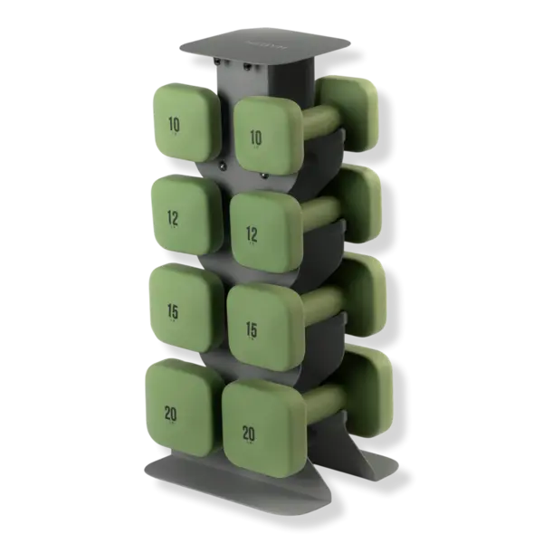 WeGym Safegrip Dumbbells Upper Set With Rack
